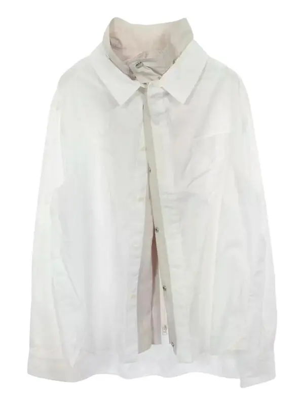 Sacai 2010s Layered Poplin Shirt - White