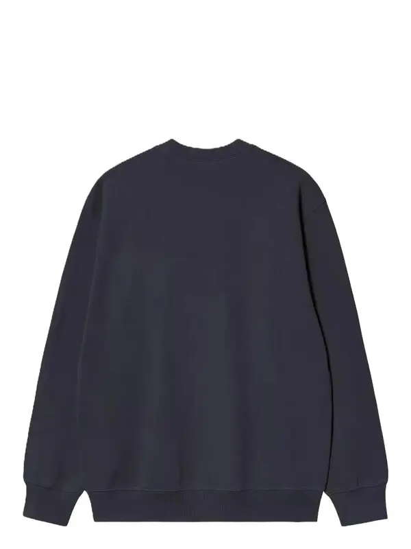 Carhartt Work In Progress Logo-embroidered Crew-neck Sweater - Blue