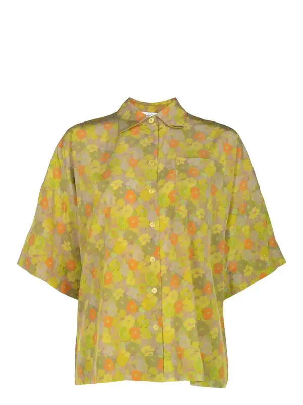 FRANCOISE PINTON - PARIS Floral-print Shirt - Green
