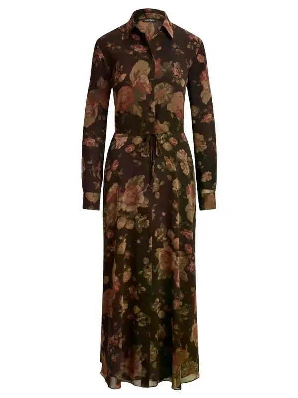 Ralph Lauren Floral-print Midi Dress - Brown