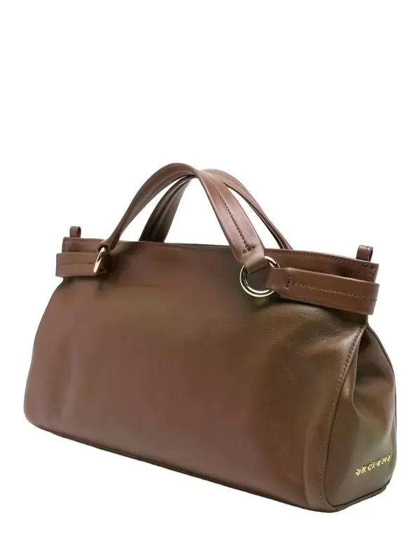 Orciani Chain-detail Leather Shoulder Bag - Brown
