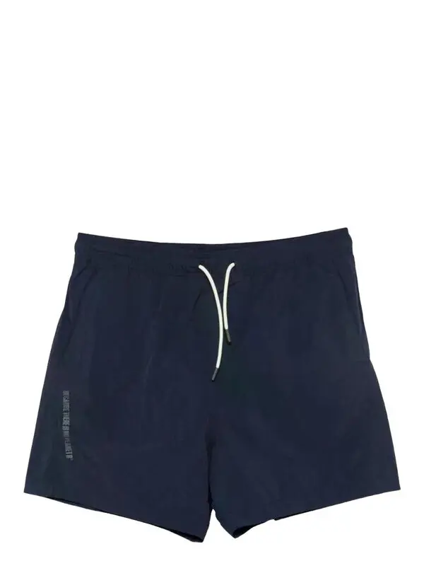 ECOALF Logo-patch Drawstring Swim Shorts - Blue