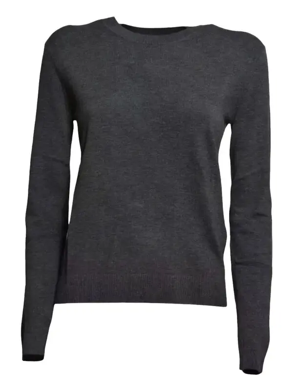 Max Mara Crew-neck Long-sleeve Sweater - Grey