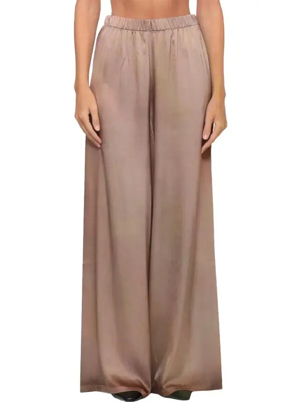 Avant Toi Gradient Silk Trousers - Brown