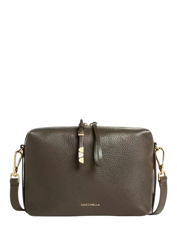 COCCINELLE Small Nory Leather Cross Body Bag - Green