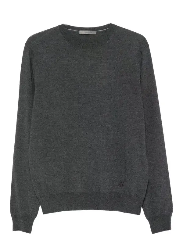 Corneliani Crew-neck Long-sleeve Sweater - Grey