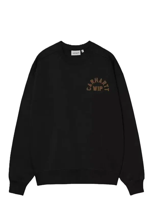 Carhartt Work In Progress Arch Script Logo-embroidered Sweater - Black
