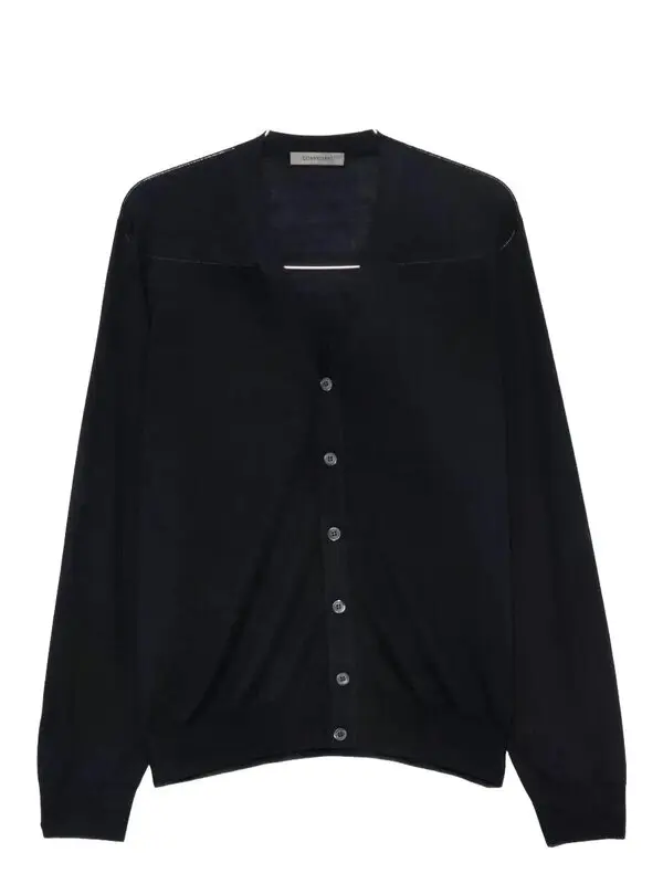 Corneliani V-neck Button-up Cardigan - Blue