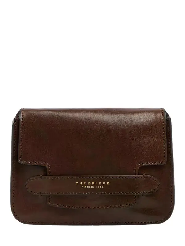 THE BRIDGE Leather Shoulder Bag - Brown