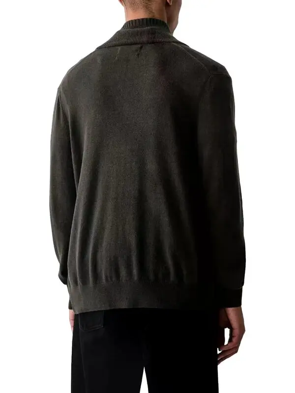 Marc O'polo Zip-up High-neck Cardigan - Grey