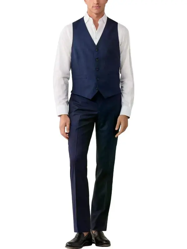 HACKETT  V-neck Waistcoat - Blue