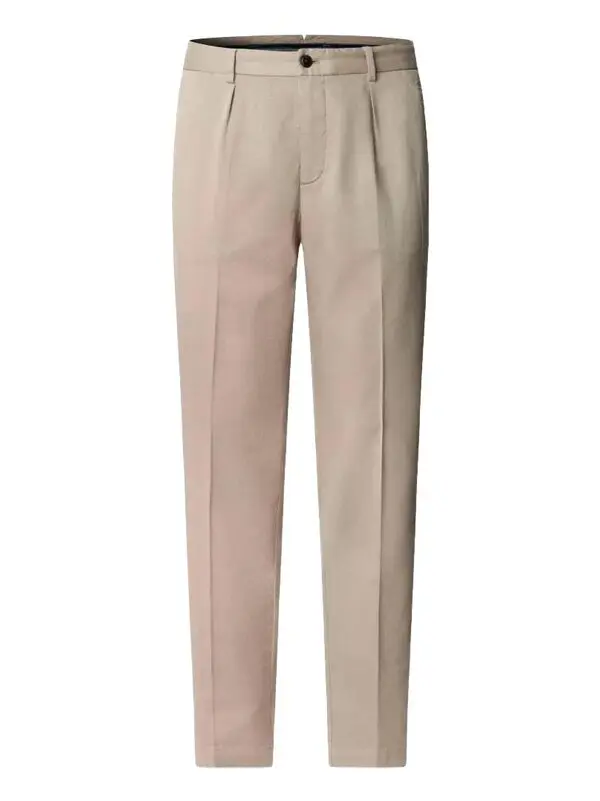 HACKETT  Sloane Pleated Trousers - Neutrals