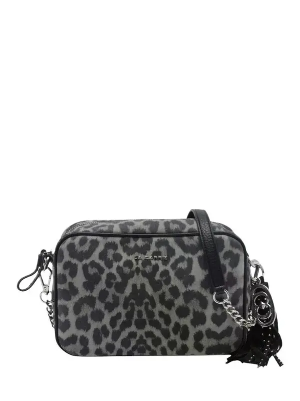 LA CARRIE Lio Leopard-print Cross Body Bag - Grey