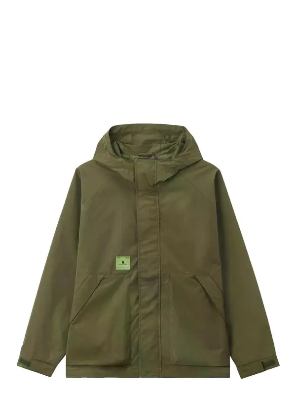 FINGERCROXX Logo-print Hooded Jacket - Green