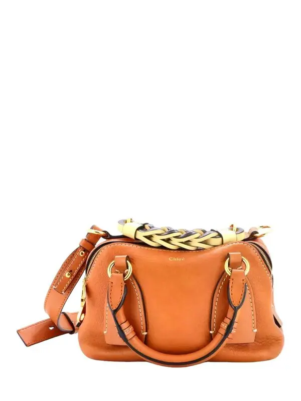 Chloé Daria Bag Leather Small Shoulder Bag - Brown