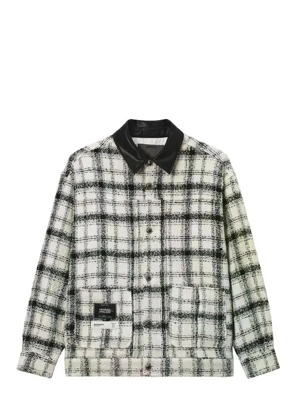 MUSIUM DIV. Check-pattern Jacket - White