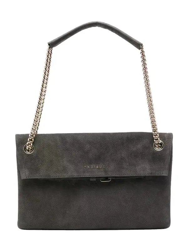 Orciani Logo-plaque Chain-link Shoulder Bag - Grey