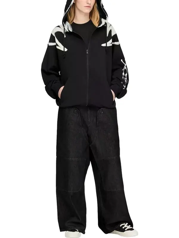 Y3 Chito Zip-up Hoodie - Black