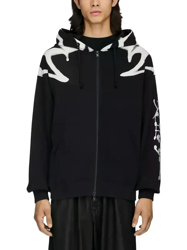 Y3 Chito Zip-up Hoodie - Black