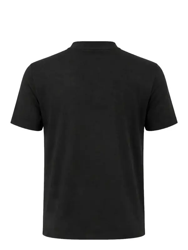 Alpha Studio Mock-neck Short-sleeve T-shirt - Black