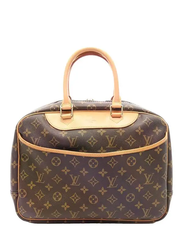 LOUIS VUITTON 1999 Monogram Deauville Handbag - Brown