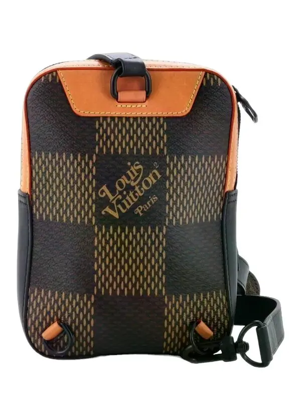 LOUIS VUITTON Nigo Amazone Sling Bag Limited Edition Giant Damier And Monogram Canvas Crossbody Bag - Black
