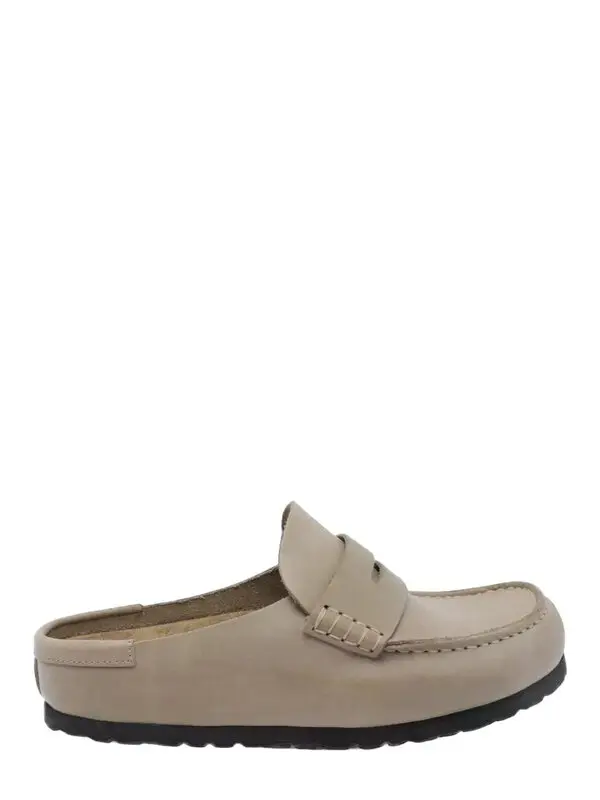 BIRKENSTOCK Naples Leather Mules - Neutrals