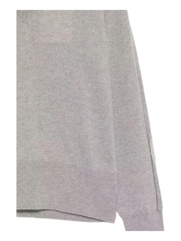 JOSEPH Lucille V-neck Raglan-sleeve Sweater - Grey