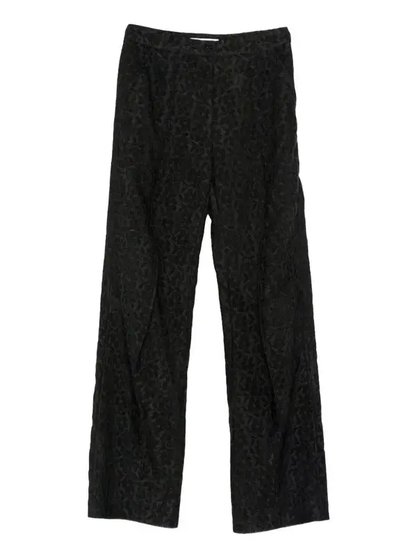 Cecilie Bahnsen Begonia Floral-jacquard Trousers - Black