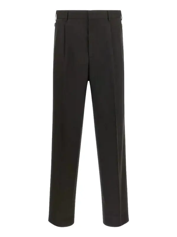 CELLAR DOOR Nev Pleated Trousers - Black