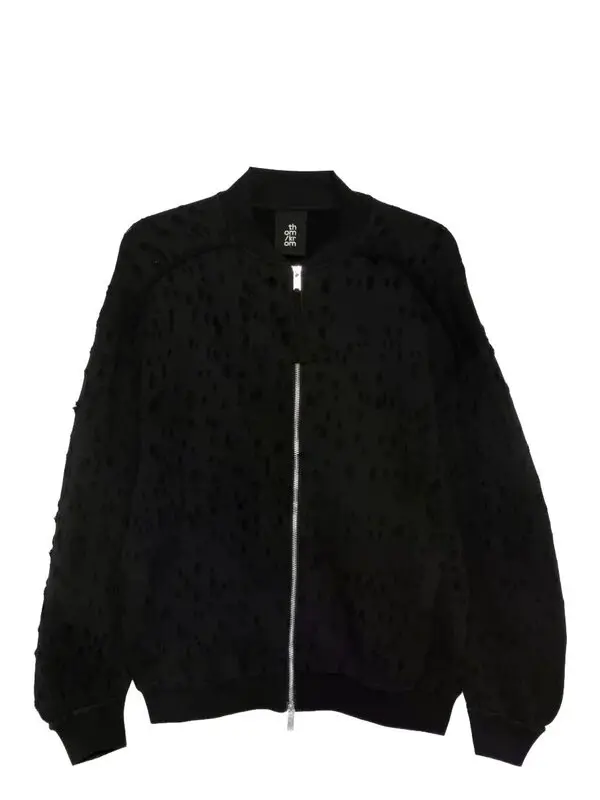 THOM KROM Distressed Ruched-sleeve Jacket - Black