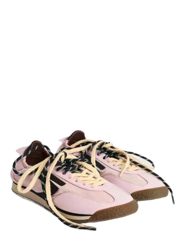 PURAAI Panther Logo-patch Double-lace Sneakers - Pink