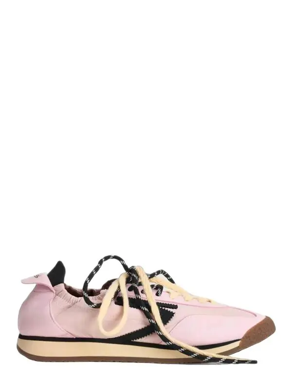 PURAAI Panther Logo-patch Double-lace Sneakers - Pink