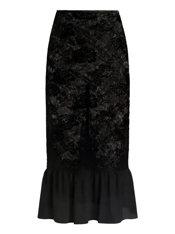 Dolce & Gabbana Lace Skirt - Black