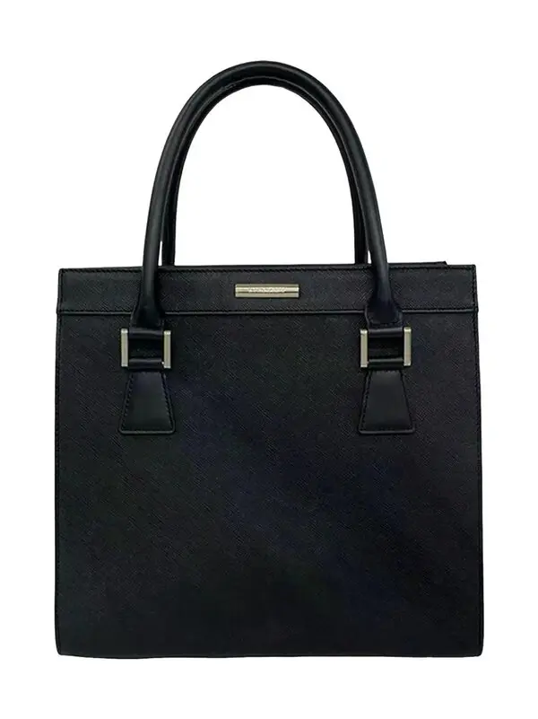 Burberry 1990-2015 Calf Leather Handbag - Black