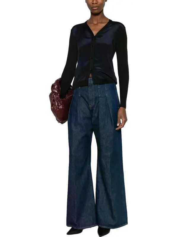Max Mara Ninfee Silk-blend Cardigan - Blue