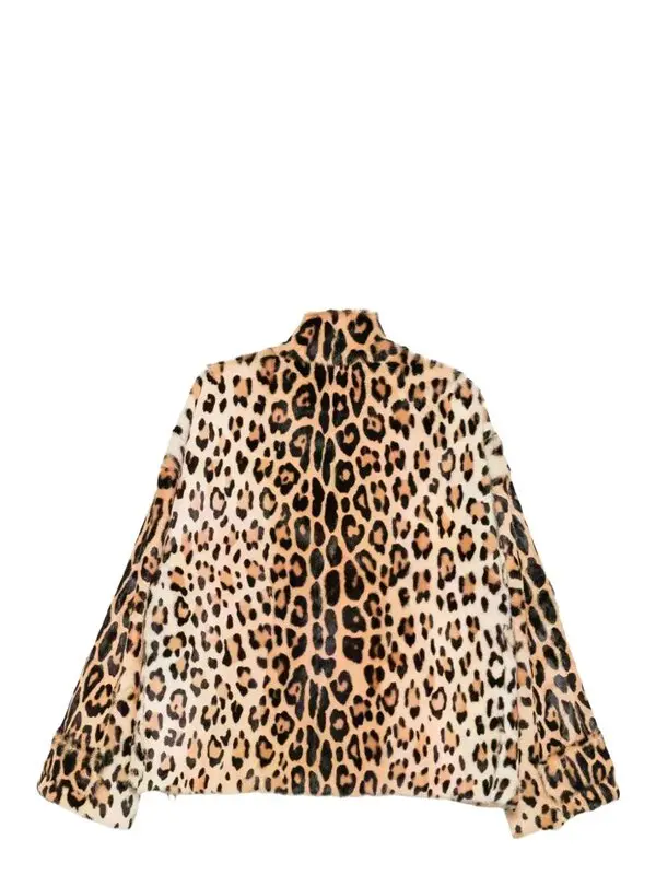 LISKA Leopard-print Minka Coat - Brown