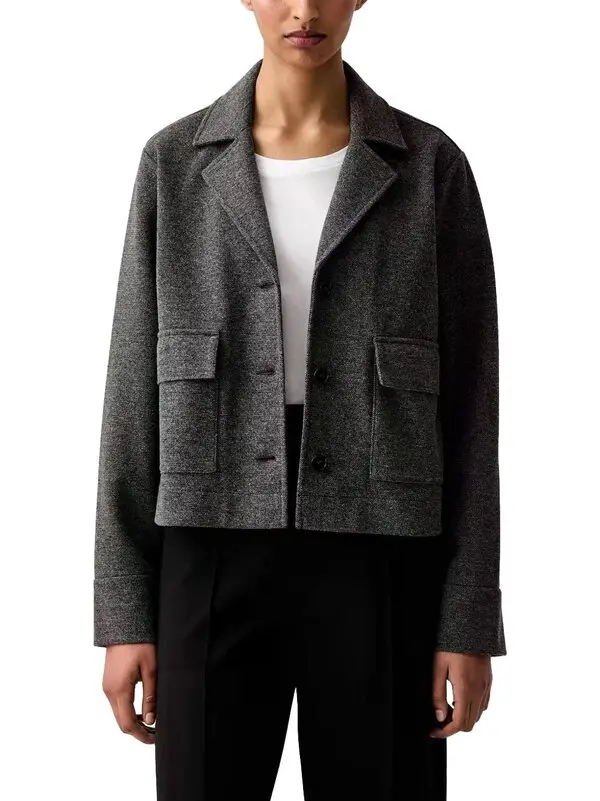 Marc O'polo Button-up Flap-pocket Jacket - Grey