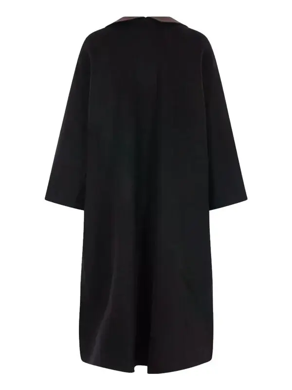 DANIELA GREGIS Reversible Wool Coat - Black