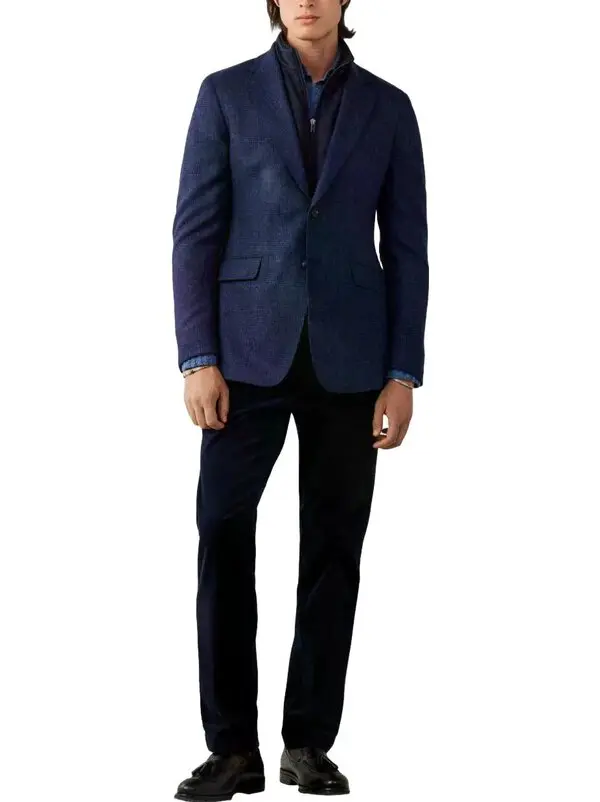 HACKETT  Single-breasted Blazer - Blue