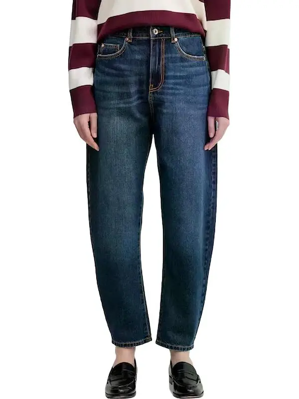 BENETTON Faded Balloon-fit Jeans - Blue