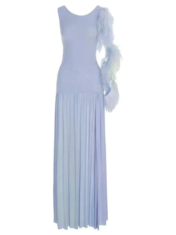 MANURI Paulina Maxi Dress - Blue