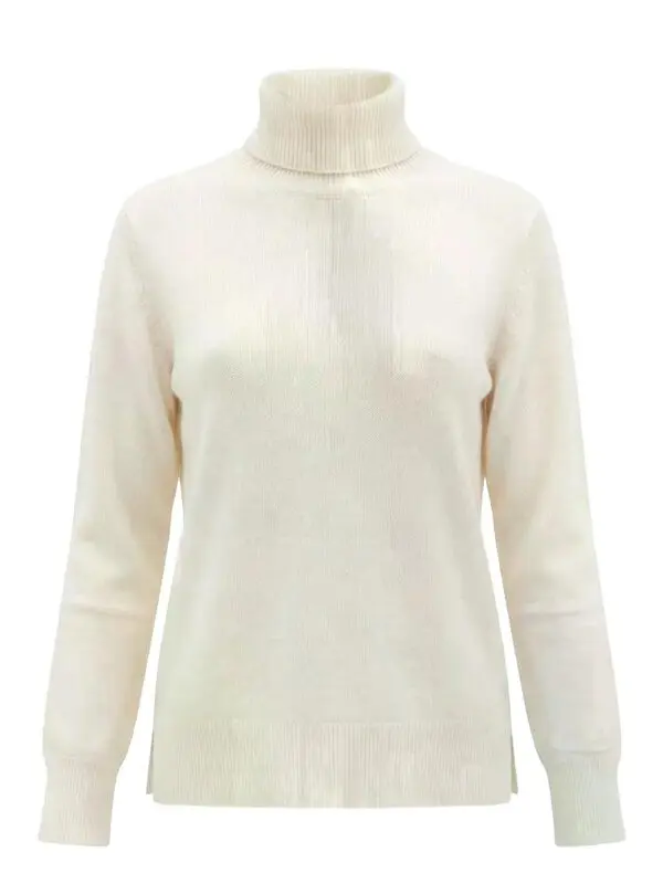 NOTSHY Laurene Roll-neck Cashmere Sweater - White