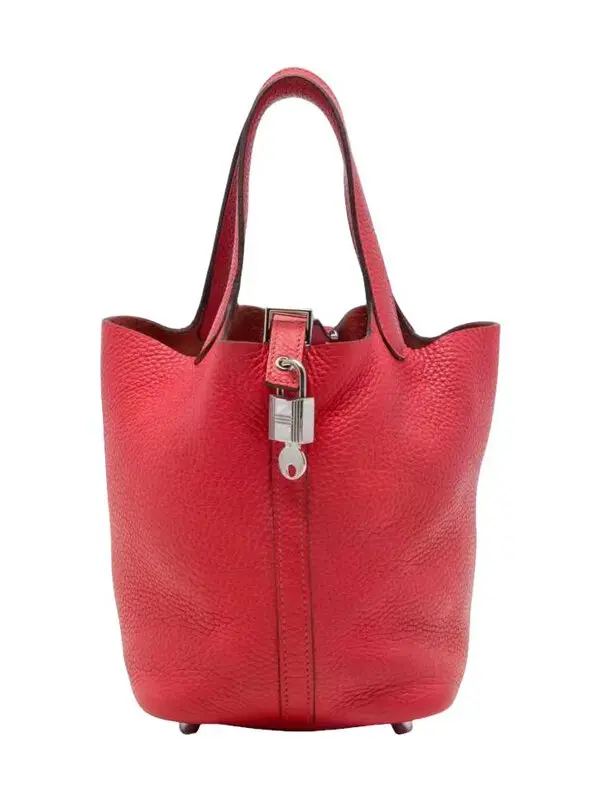 Hermès 2017 Clemence Picotin Lock 18 Handbag - Red