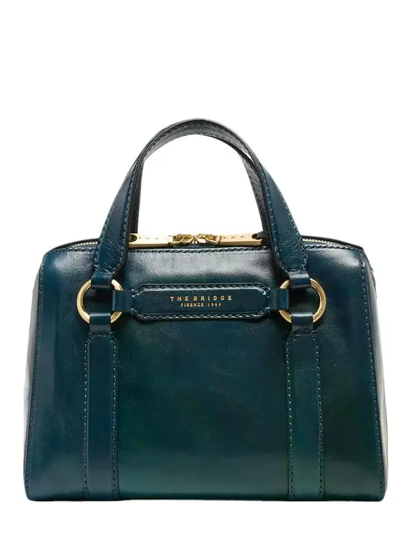 THE BRIDGE Leather Tote Bag - Blue
