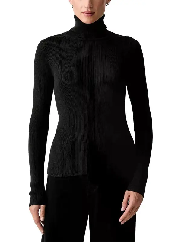 Marc O'polo Ribbed Roll-neck Sweater - Black