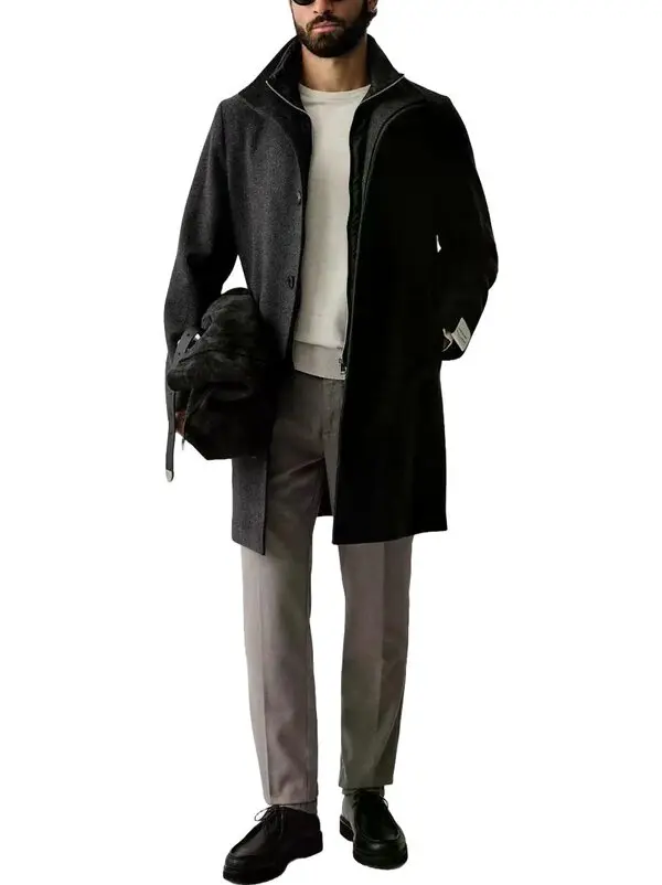 Marc O'polo Pleated-detail Elasticated-waistband Trousers - Grey