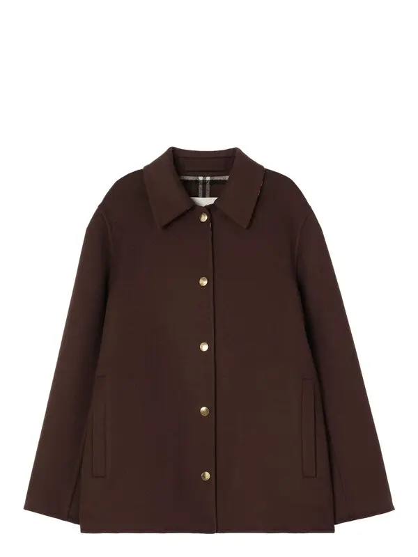 Burberry Wool Shirt Jacket - Brown