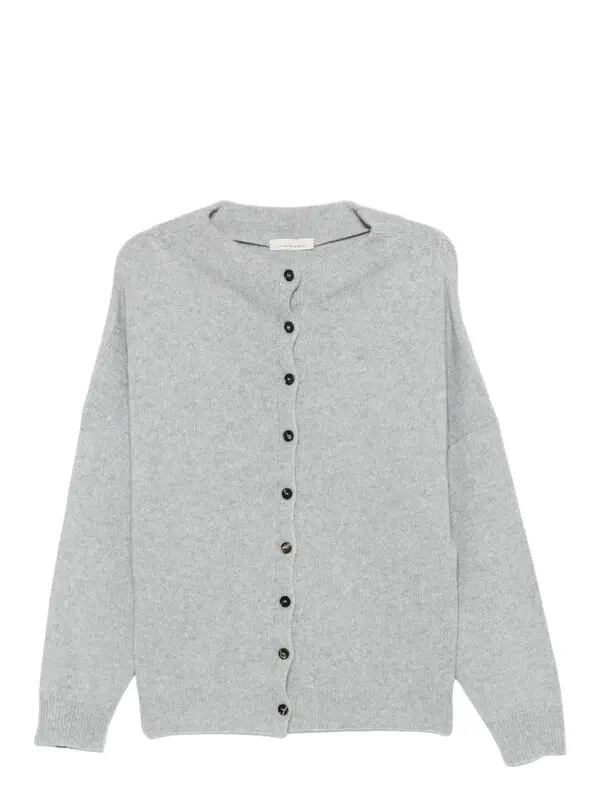 Liviana Conti Button-up Cardigan - Grey