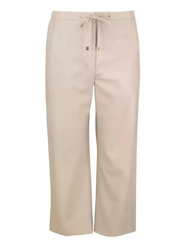 Max Mara Drawstring Cropped Trousers - Neutrals